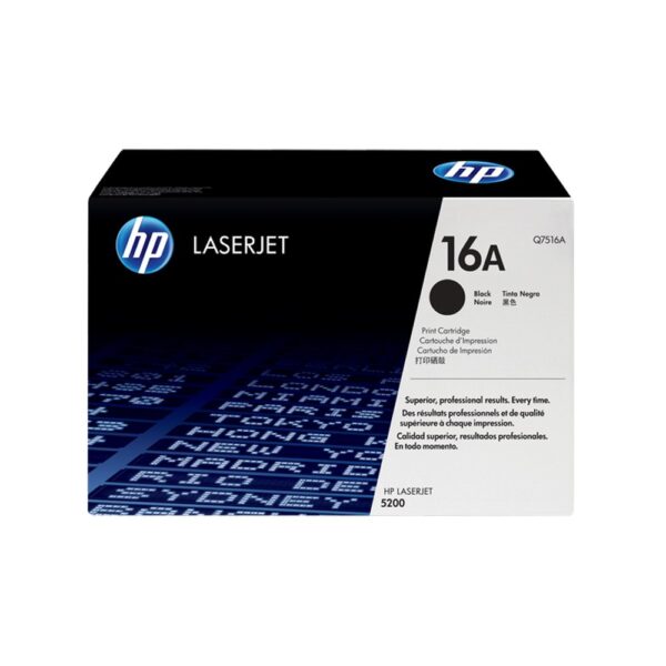 HP 16A (Q7516A) Black Original LJ Toner Cartridge - Treviño Computación