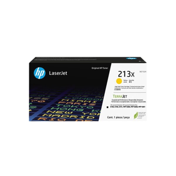 HP 213X (W2132X) High Yield Yellow Original LaserJet Toner Cartridge ...